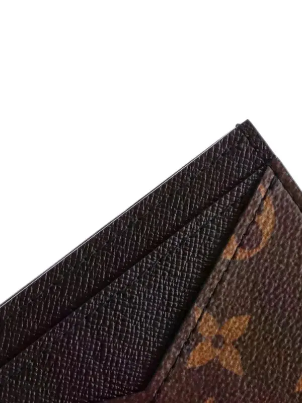 LOUIS VUITTON Neo Macassar Monogram Canvas Card Holder - Brown