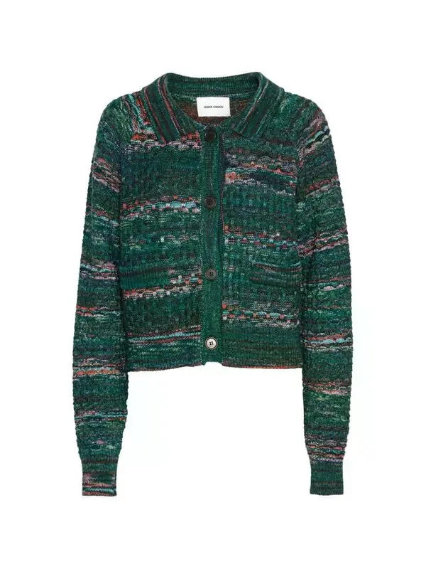 Henrik Vibskov Disguise Textured-knit Cardigan - Green