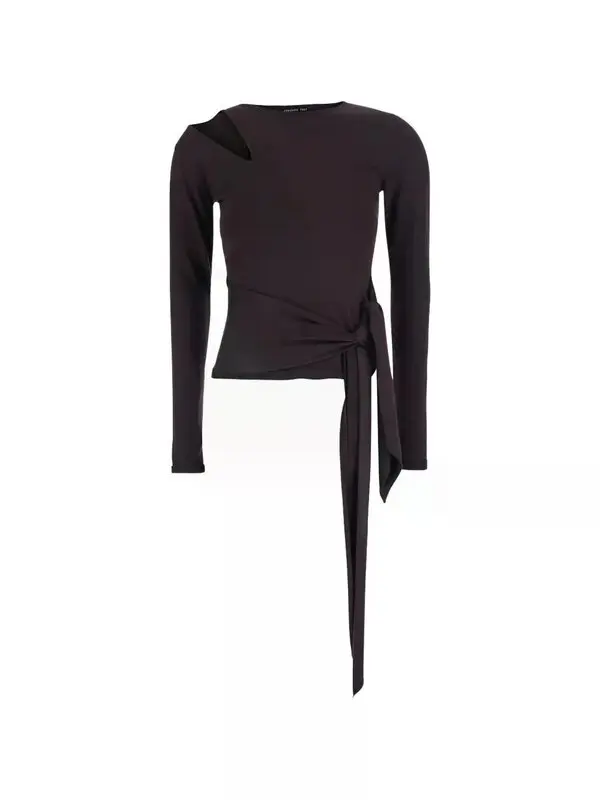 Federica Tosi Cut-out Wrap-tie Sweatshirt