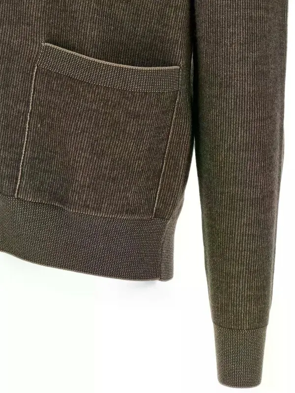 Brioni Shawl-neck Vanisé-weave Cardigan