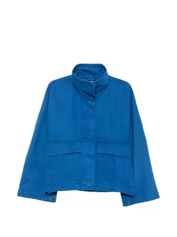 Christian Wijnants High-neck Patch-pocket Denim Jacket