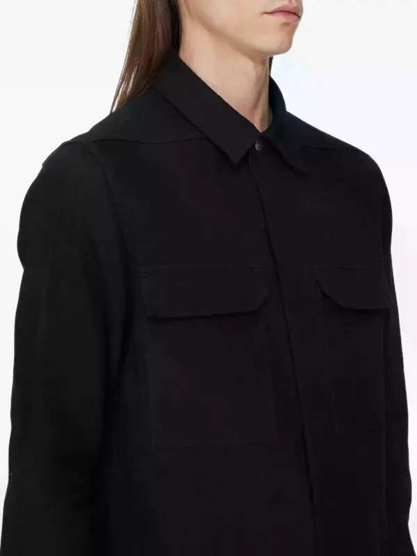 Rick Owens Webbing-trim Chest-pocket Shirt