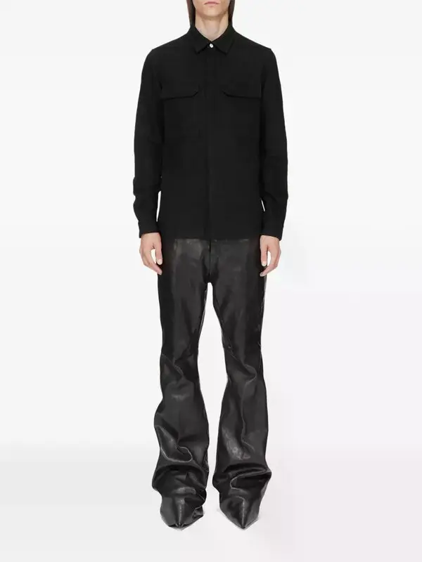 Rick Owens Webbing-trim Chest-pocket Shirt