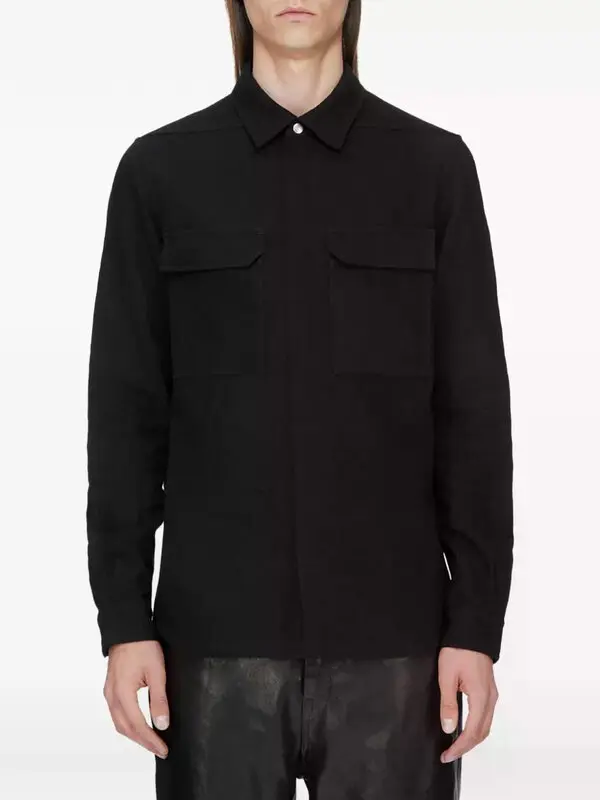 Rick Owens Webbing-trim Chest-pocket Shirt