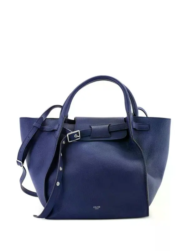 Celine Big Bag Grained Calfskin Small Satchel - Blue
