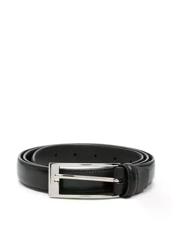 ERALDO Rectangular-buckle Leather Belt