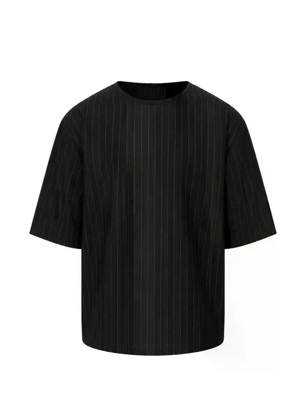 HAMZA Thom Pinstripe Oversized T-shirt