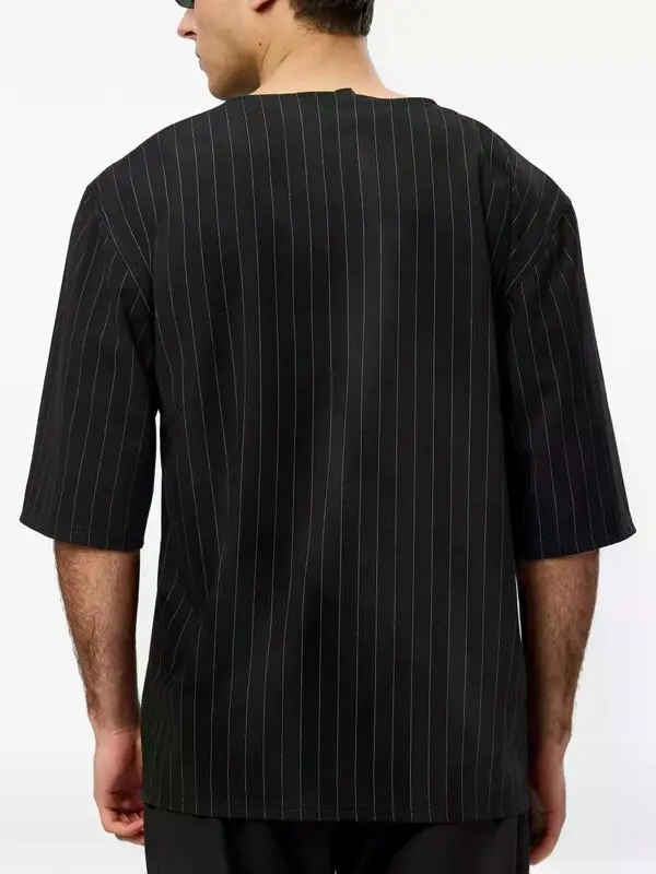 HAMZA Thom Pinstripe Oversized T-shirt