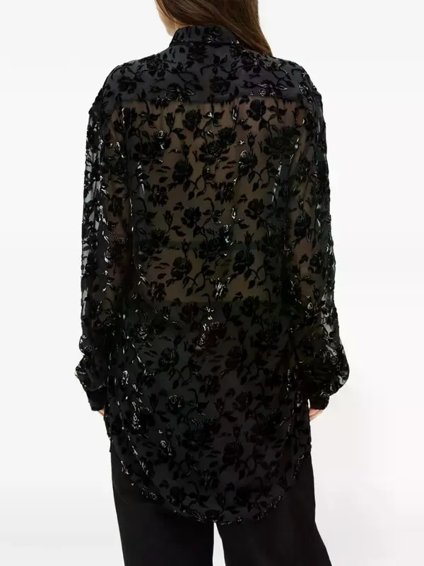 ANN DEMEULEMEESTER Elisabeth Floral-devoré Shirt