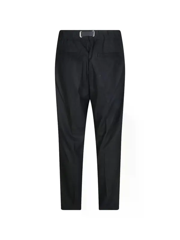 WHITE SAND Belted Pleated Trousers