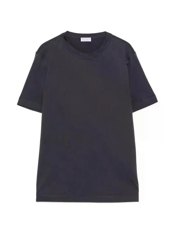Brunello Cucinelli Monili-trim T-shirt - Grey