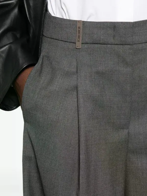 Peserico Pleated Wide-leg Trousers