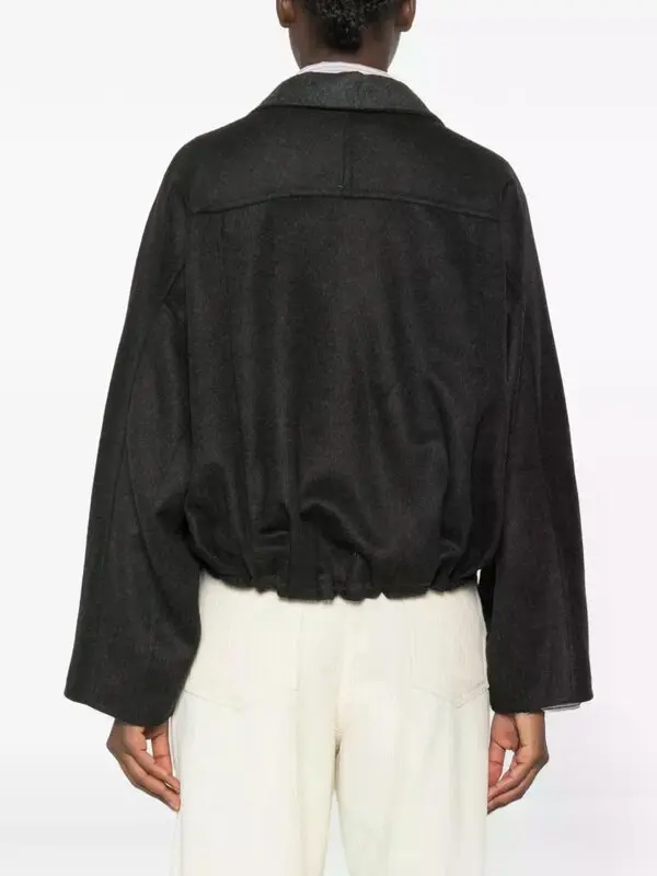 Brunello Cucinelli Elasticated-hem Zip-up Bomber Jacket