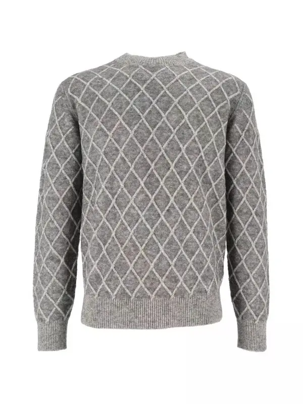BALLANTYNE Diamond-stitch Sweater