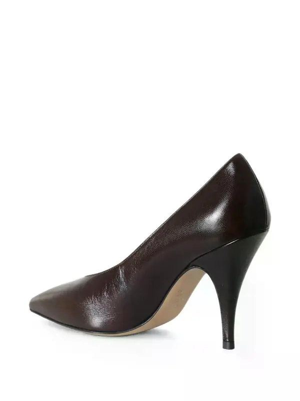 3JUIN Leather Pointed-toe Pumps