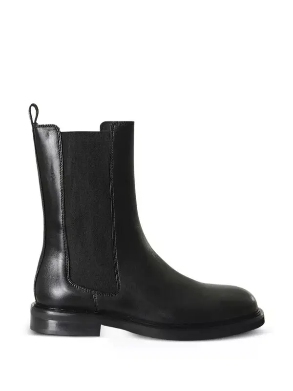 POEVE Elasticated-side Ankle Boots - Black