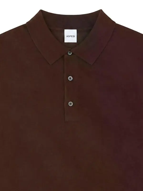 Aspesi Long-sleeve Knitted Polo Sweater