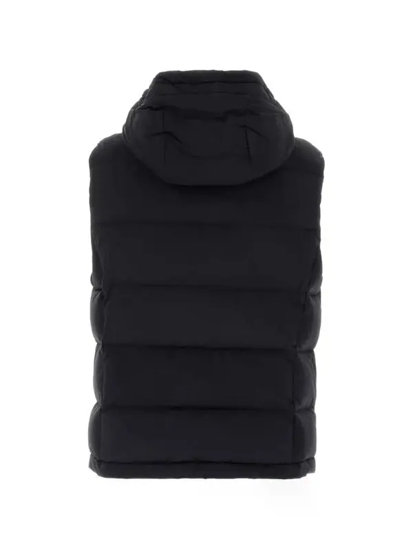 MOORER Quilted Hooded Jacket - Blue
