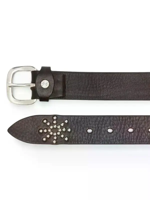 ERALDO Stud-embellished Leather Belt