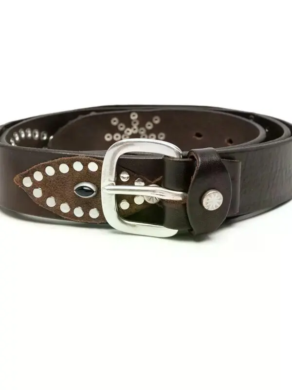 ERALDO Stud-embellished Leather Belt