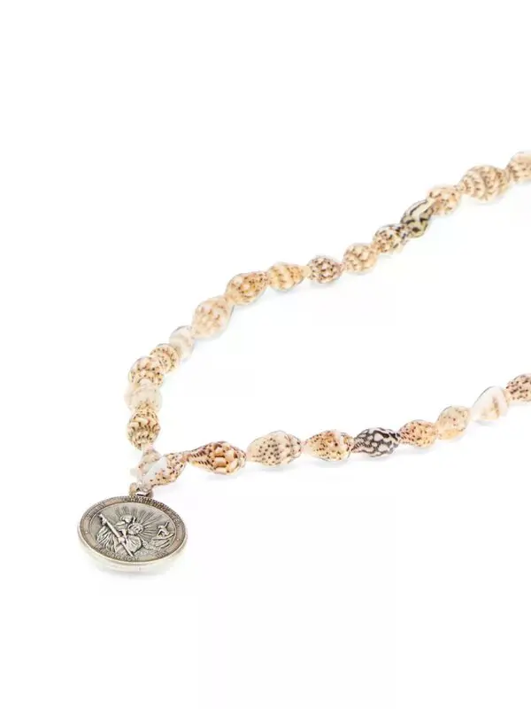 Alanui Mongo Shell Coin-pendant Necklace