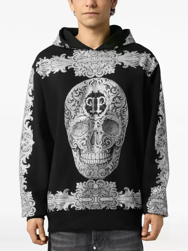 Philipp Plein Baroque Skull Hoodie