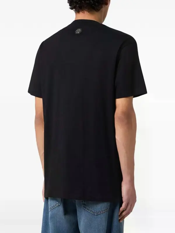 Philipp Plein Crystal-embellished Skull-print T-shirt