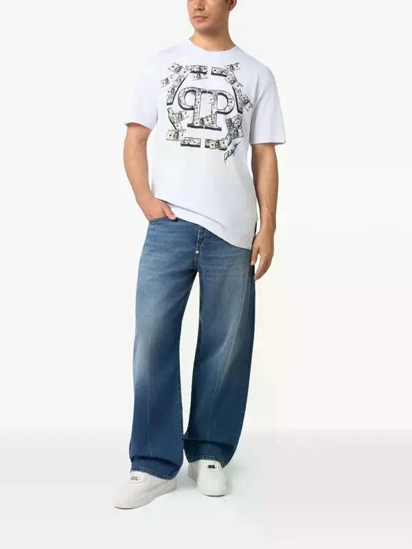 Philipp Plein Logo-detail Dollar-print T-shirt