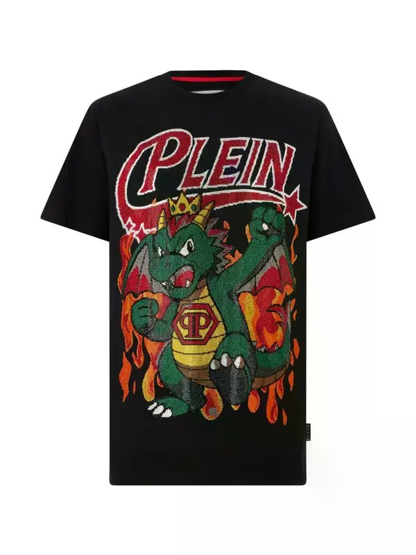 Philipp Plein Dragon-embellished T-shirt