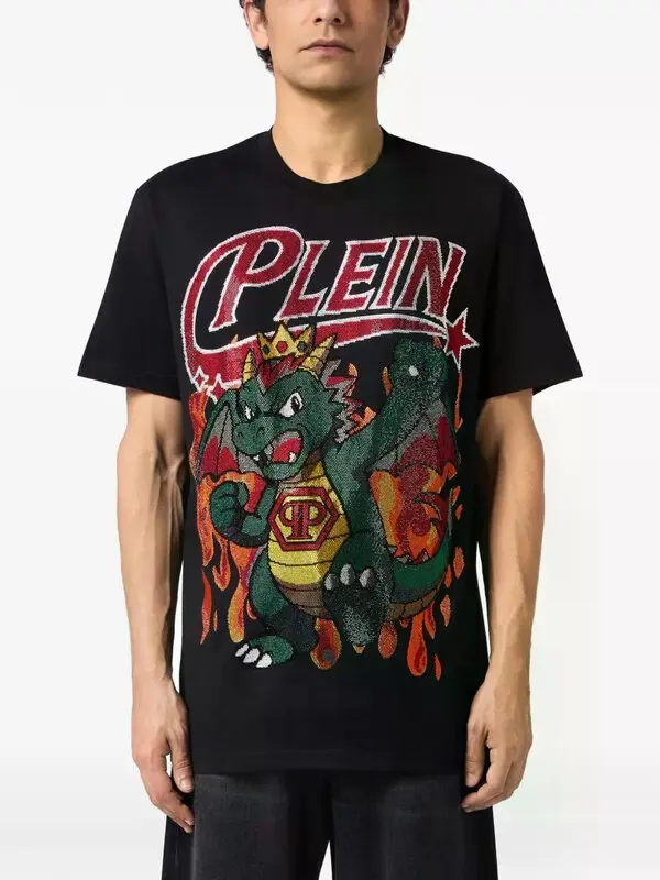 Philipp Plein Dragon-embellished T-shirt