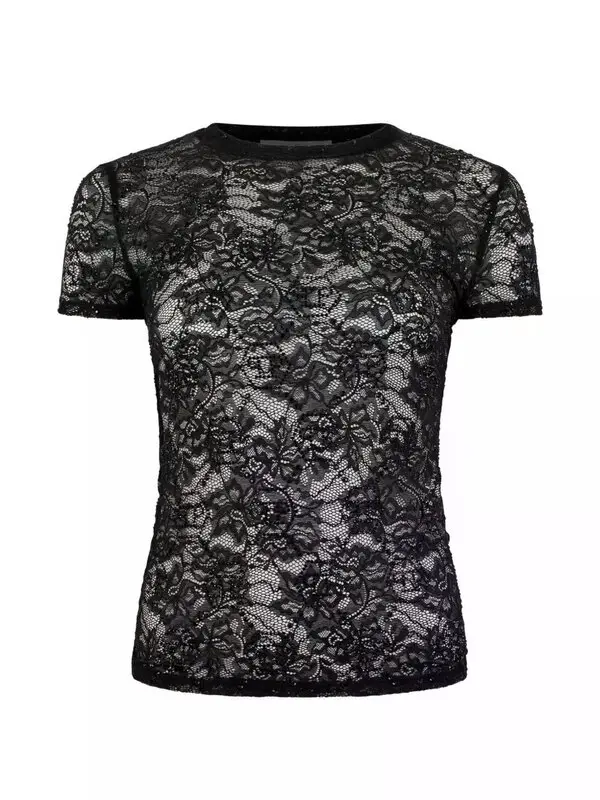 Philipp Plein Strass-embellished Lace T-shirt