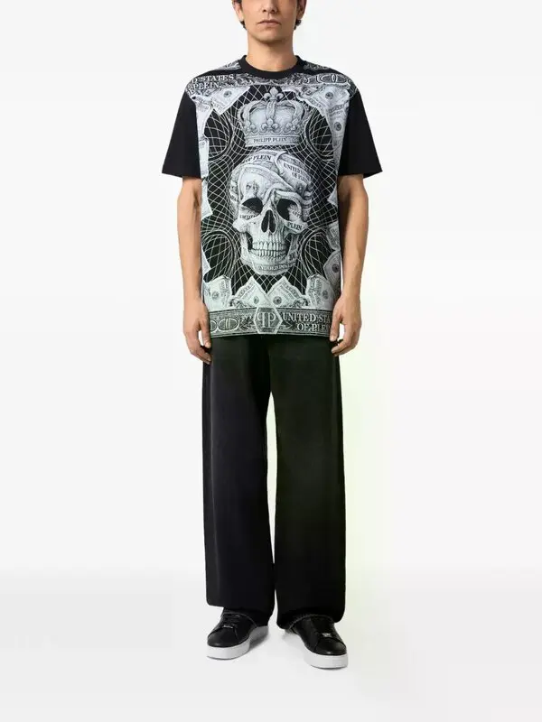 Philipp Plein Dollar Skull T-shirt