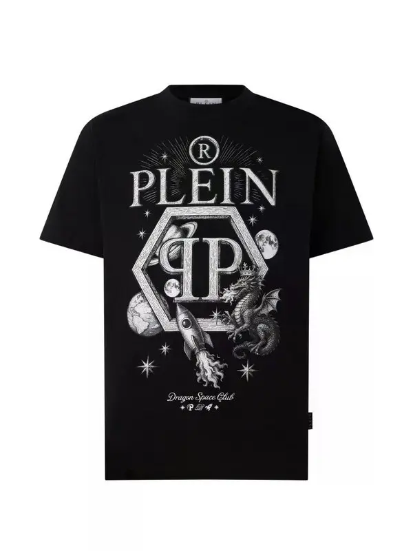 Philipp Plein Dragon-print Hexagon T-shirt