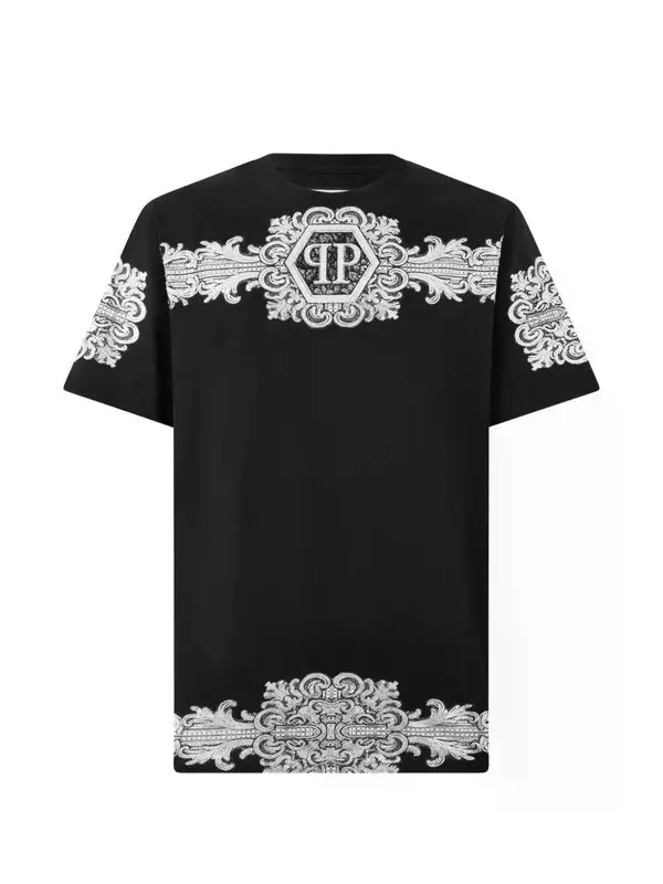 Philipp Plein Baroque Rhinestone-embellished T-shirt