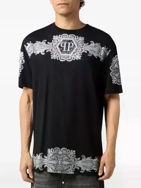 Philipp Plein Baroque Rhinestone-embellished T-shirt