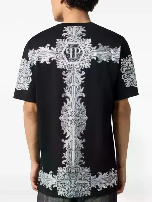 Philipp Plein Baroque Rhinestone-embellished T-shirt