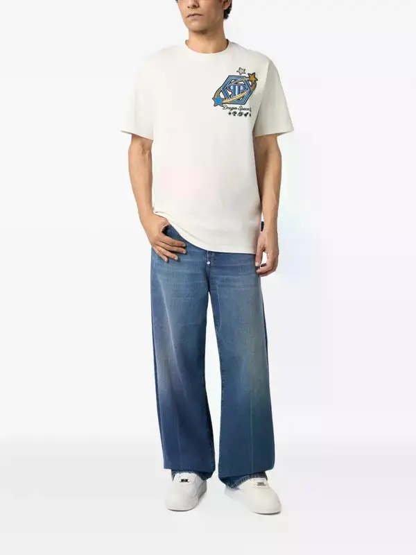 Philipp Plein Embroidered Logo-patch T-shirt