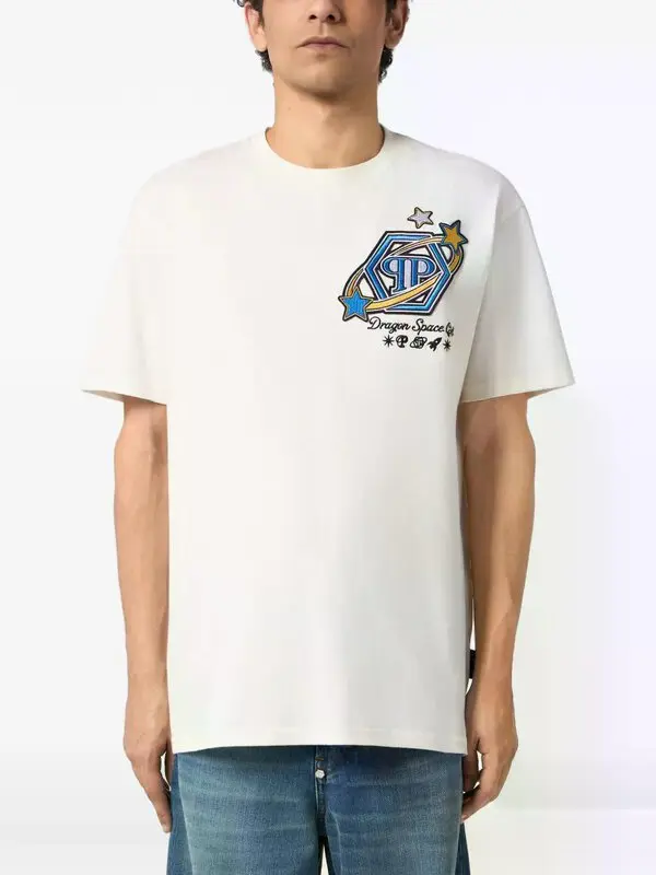 Philipp Plein Embroidered Logo-patch T-shirt