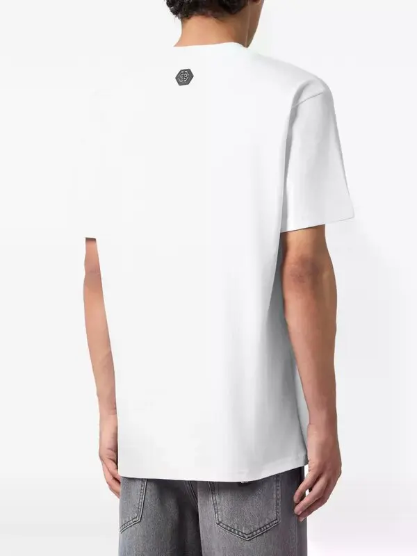 Philipp Plein Graphic-print Logo-patch T-shirt