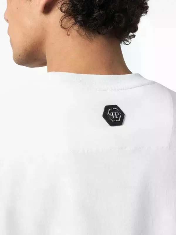 Philipp Plein Graphic-print Logo-patch T-shirt