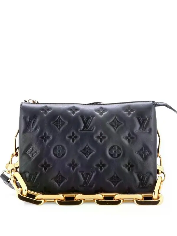 LOUIS VUITTON Coussin Bag Monogram Embossed Lambskin Bb Crossbody Bag