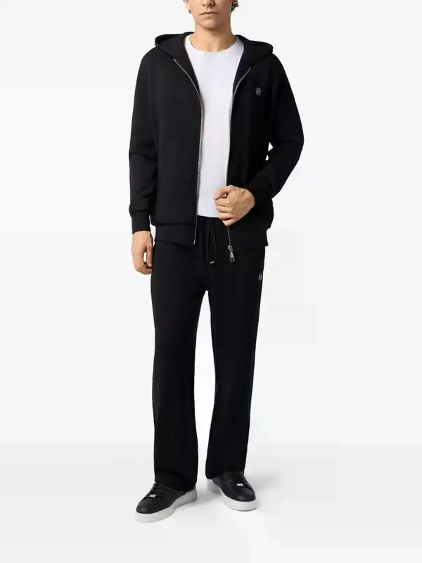 Philipp Plein Logo-plaque Zip-up Hoodie