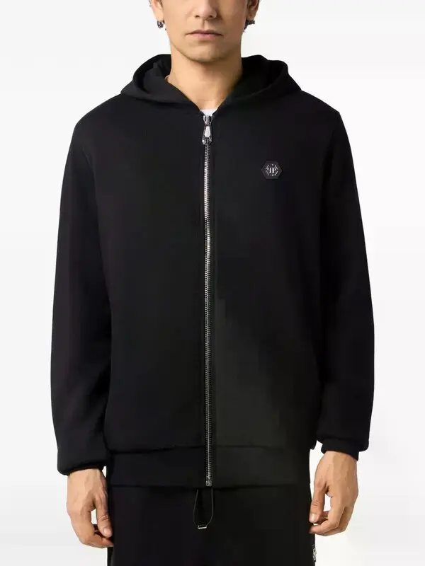 Philipp Plein Logo-plaque Zip-up Hoodie
