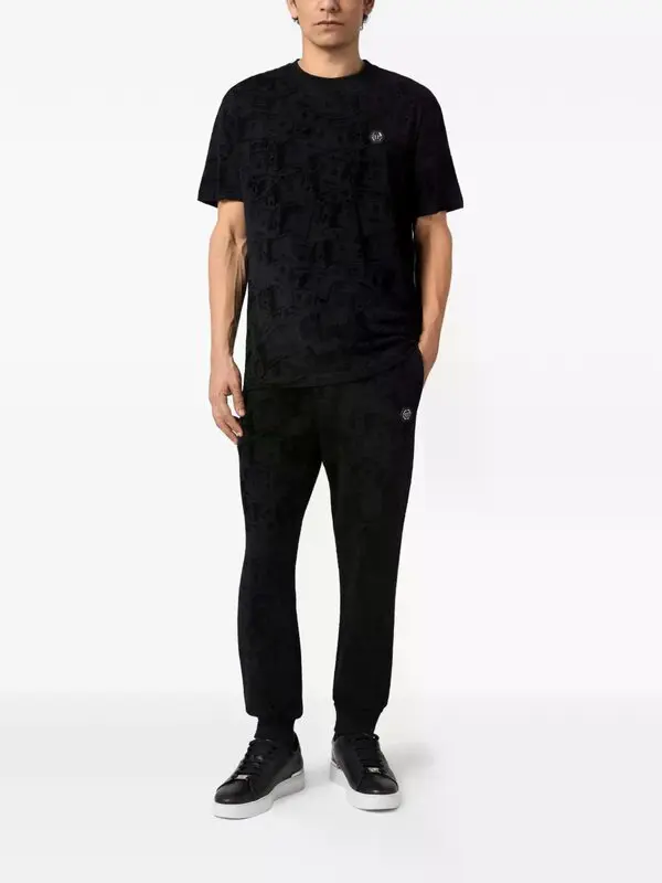 Philipp Plein Dollar-print Logo-plaque T-shirt