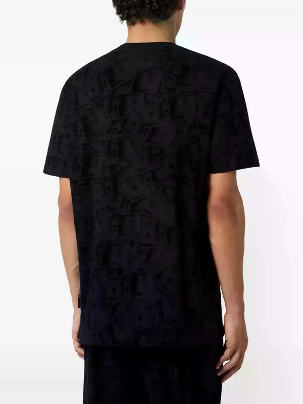 Philipp Plein Dollar-print Logo-plaque T-shirt