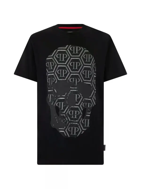 Philipp Plein Skull Monogram-print T-shirt