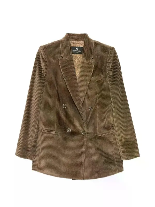 Etro Double-breasted Corduroy Blazer