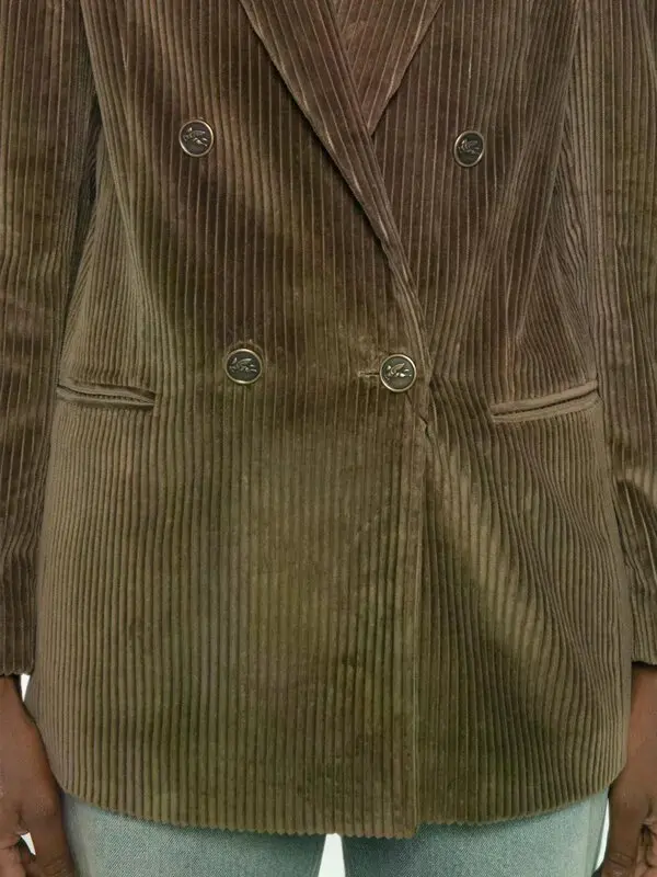 Etro Double-breasted Corduroy Blazer