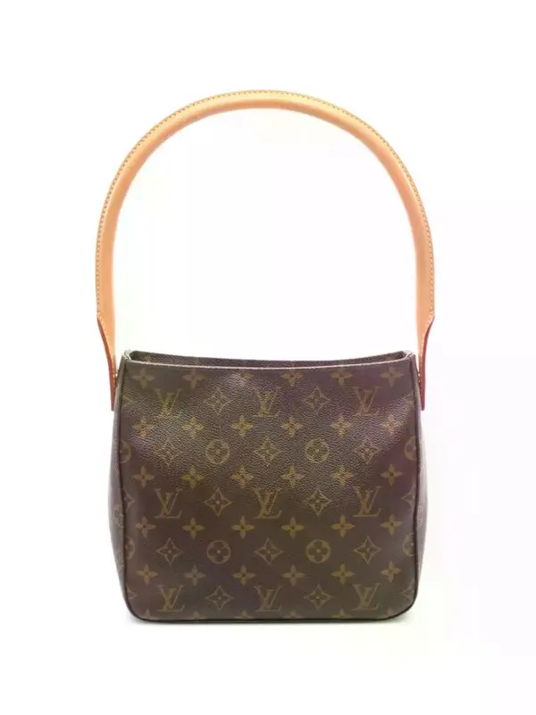 LOUIS VUITTON 2002 Looping Mm Monogram Shoulder Bag - Brown