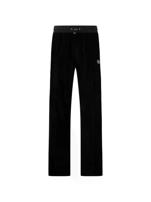 Philipp Plein Chenille-texture Logo-patch Track Pants